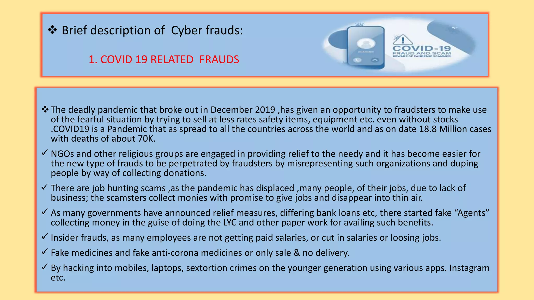 Lesson iv on fraud awareness (cyber frauds) | PPTX