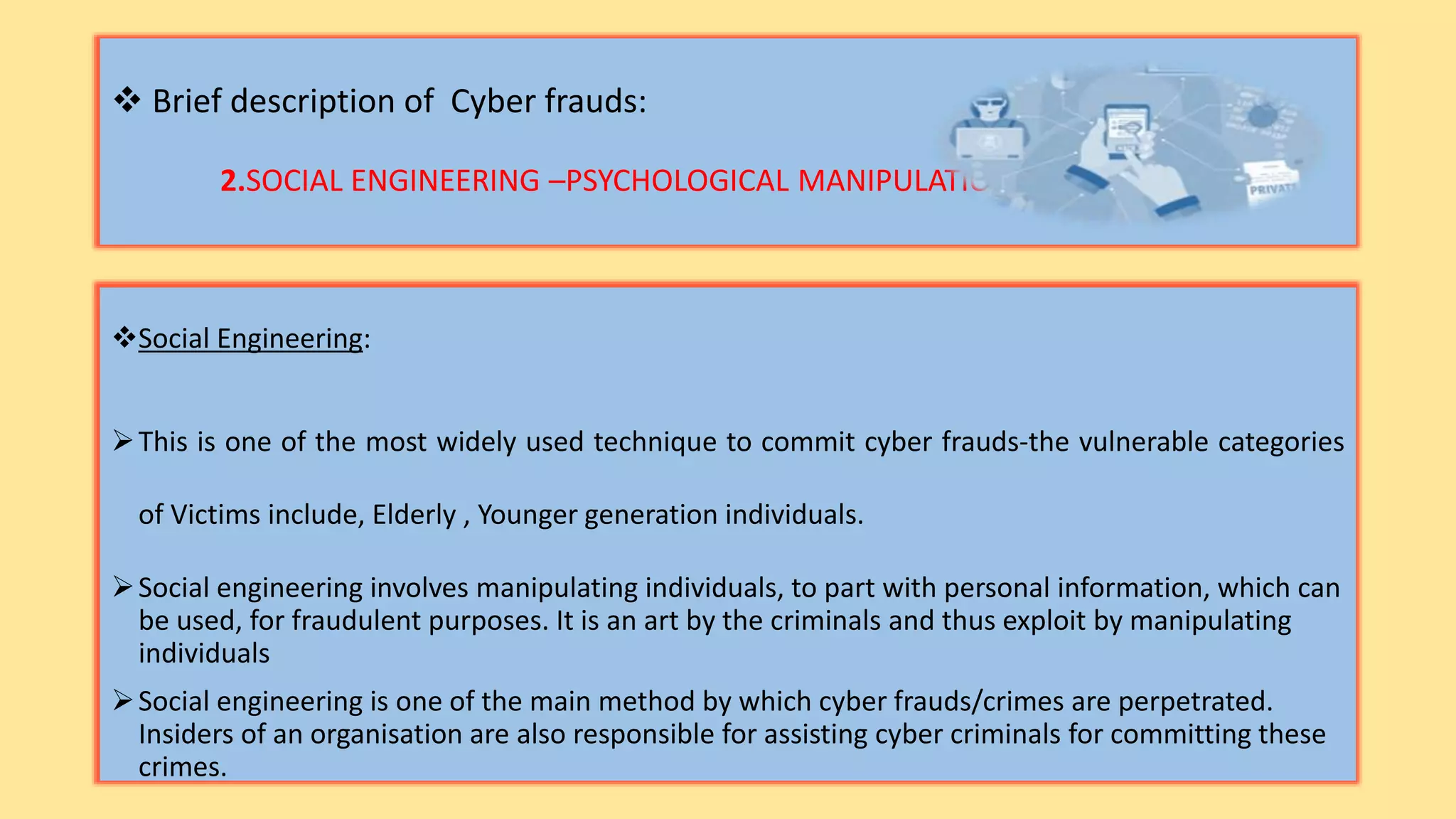 Lesson iv on fraud awareness (cyber frauds) | PPTX