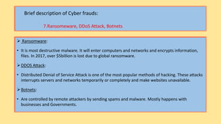 Lesson iv on fraud awareness (cyber frauds) | PPTX