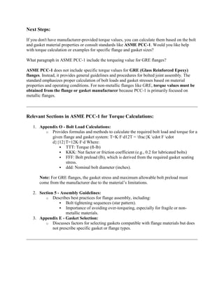 Lesson Learned for non metallic piping (HDPE) Gasket selection instead of spiral wounded | PDF