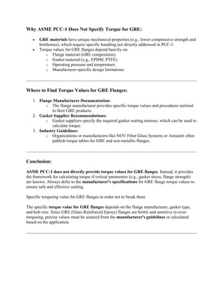 Lesson Learned for non metallic piping (HDPE) Gasket selection instead of spiral wounded | PDF