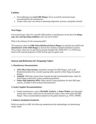 Lesson Learned for non metallic piping (HDPE) Gasket selection instead of spiral wounded | PDF