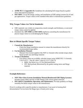 Lesson Learned for non metallic piping (HDPE) Gasket selection instead of spiral wounded | PDF
