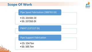 Lesson Learned Subcontracting Piping Work (Piping Fabrication, PWHT ...