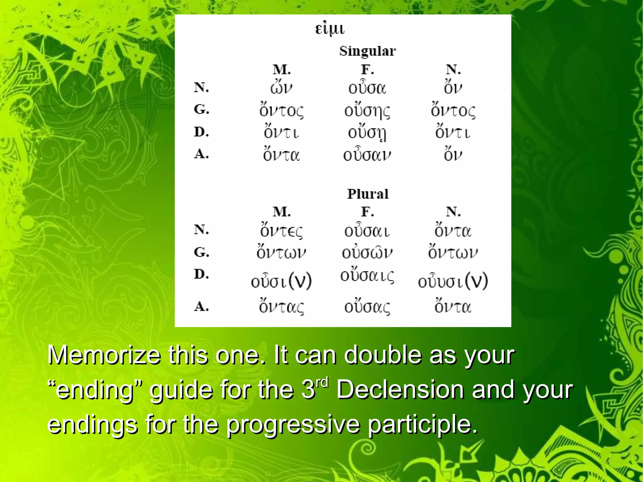 Introduction to Participles | ODP