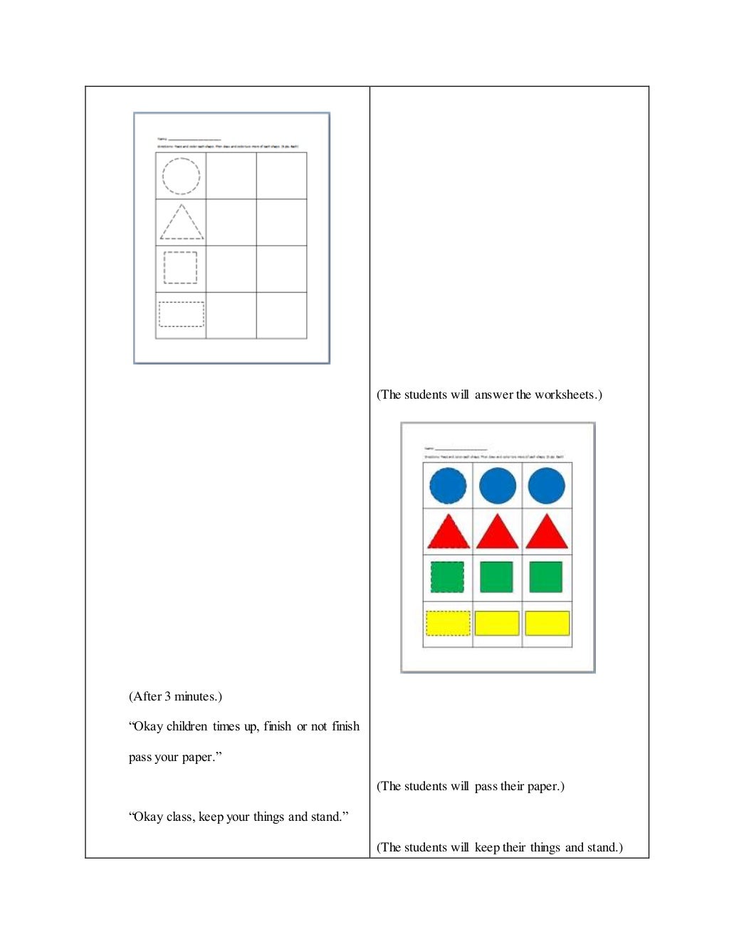 Lesson Plan Kindergarden