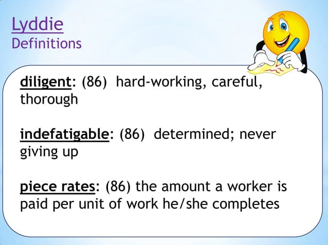 Lyddie: Lesson nine, Unit 1 | PPT
