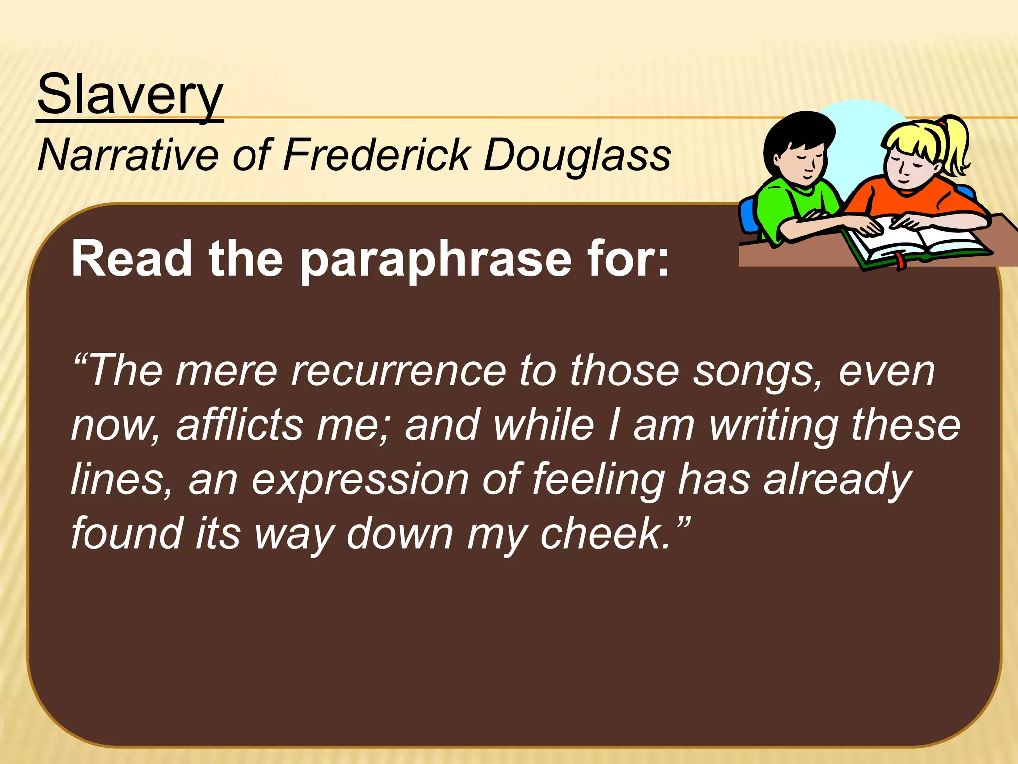 Slavery Module Lesson nine | PPTX