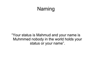 Lesson nine - Significance of the name Muhammed | PPT