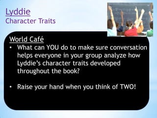 Lyddie: Lesson ninteen, Unit 1 | PPTX