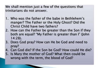 Lesson No 10 The Oneness Truth | PPTX