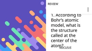 Lesson No. 1 BOHR MODEL OF THE ATOM.pptx