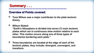 Evolution of the Plate Tectonic Theory.ppt