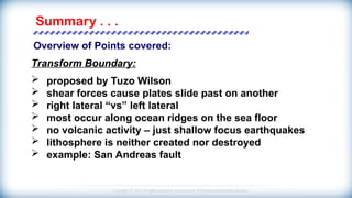 Lesson No. 6 Transform Plate Boundaries.ppt