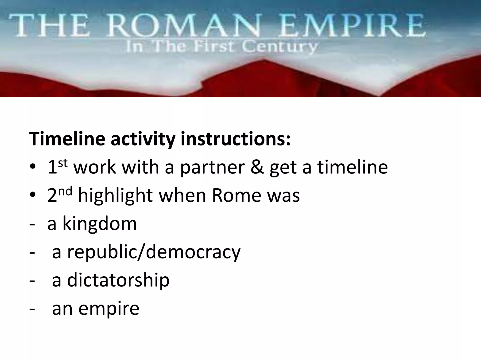 Lesson no 3 the roman empire the regent's | PPTX