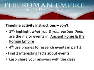 Lesson no 3 the roman empire the regent's | PPTX