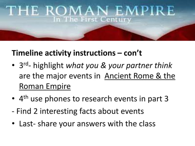 Lesson no 3 the roman empire the regent's | PPT