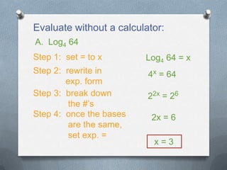 Common Logarithms | PPTX