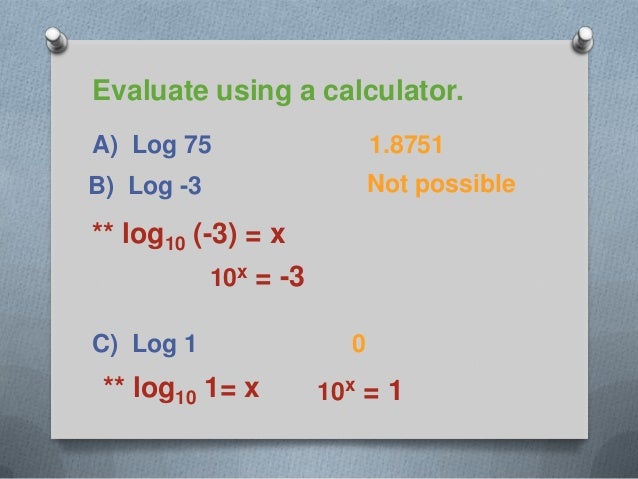 Common Logarithms