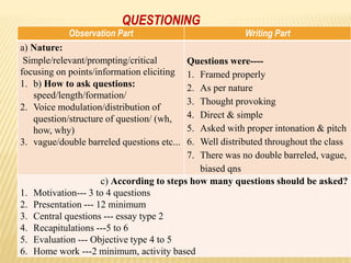 Lesson observation observation and recording | PPTX