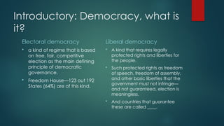 LESSON ON DEMOCRACY AND POLITICAL SYSTEMS | PPTX
