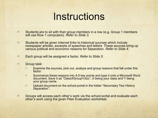 Separation Lesson One | PPTX | Secondary Education | Education