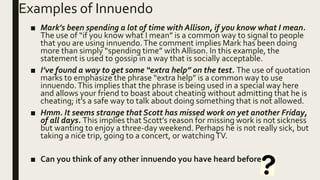 Innuendo Examples