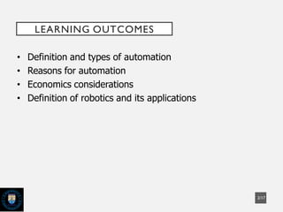 Introduction to automation and robotics -industrial robotics | PDF