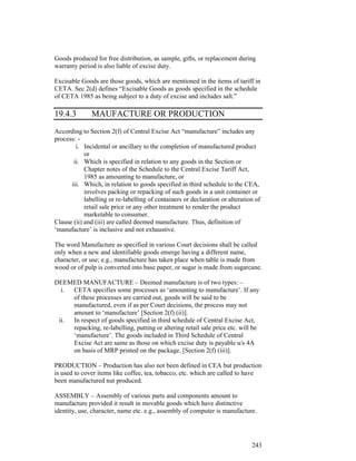 Lesson On Excise Duty | PDF