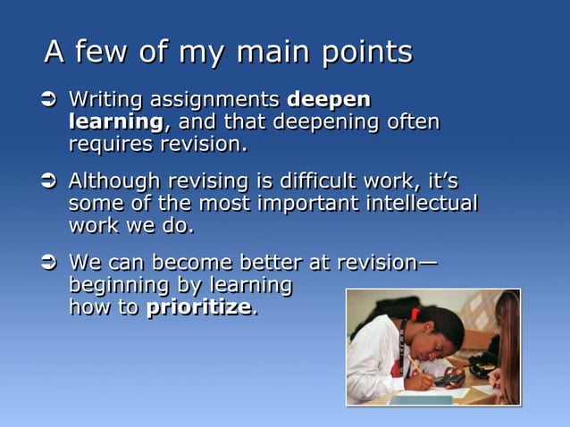 Lesson on revision goals & priorities 2.11