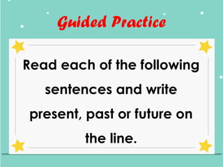 Lesson on Tenses of the Verb powerpoint | PPTX