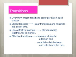 LESSON ORGANISATION. OPENING. SEQUENCING. PACING. CLOSING | PPTX