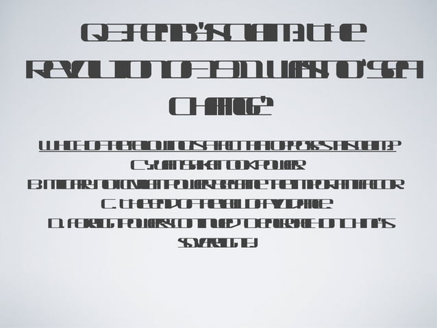 Lesson outline the 21 demands | PPT