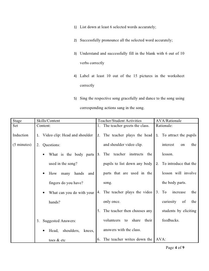 Listening Lesson Plan Listening Lesson Plan