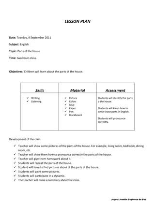 Lesson plan | PDF