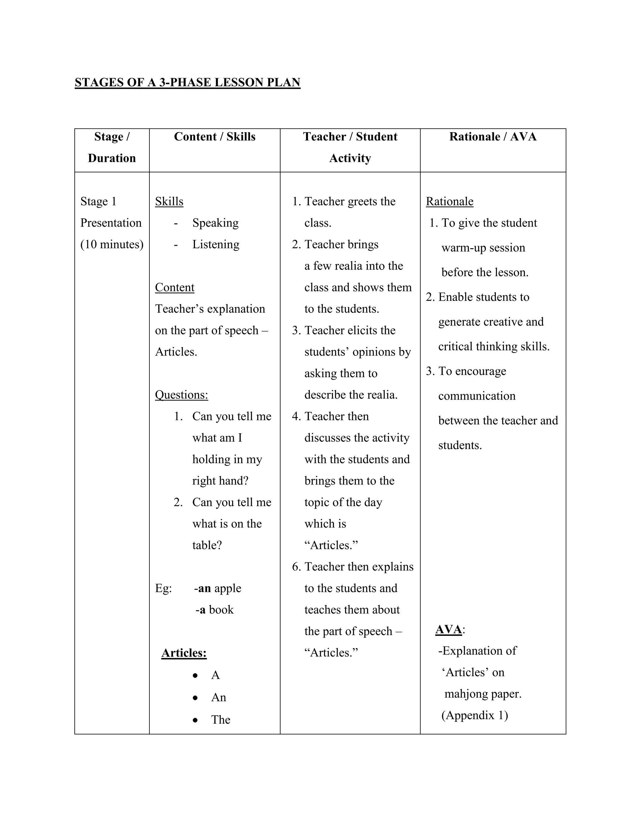 Lessonplan | DOCX