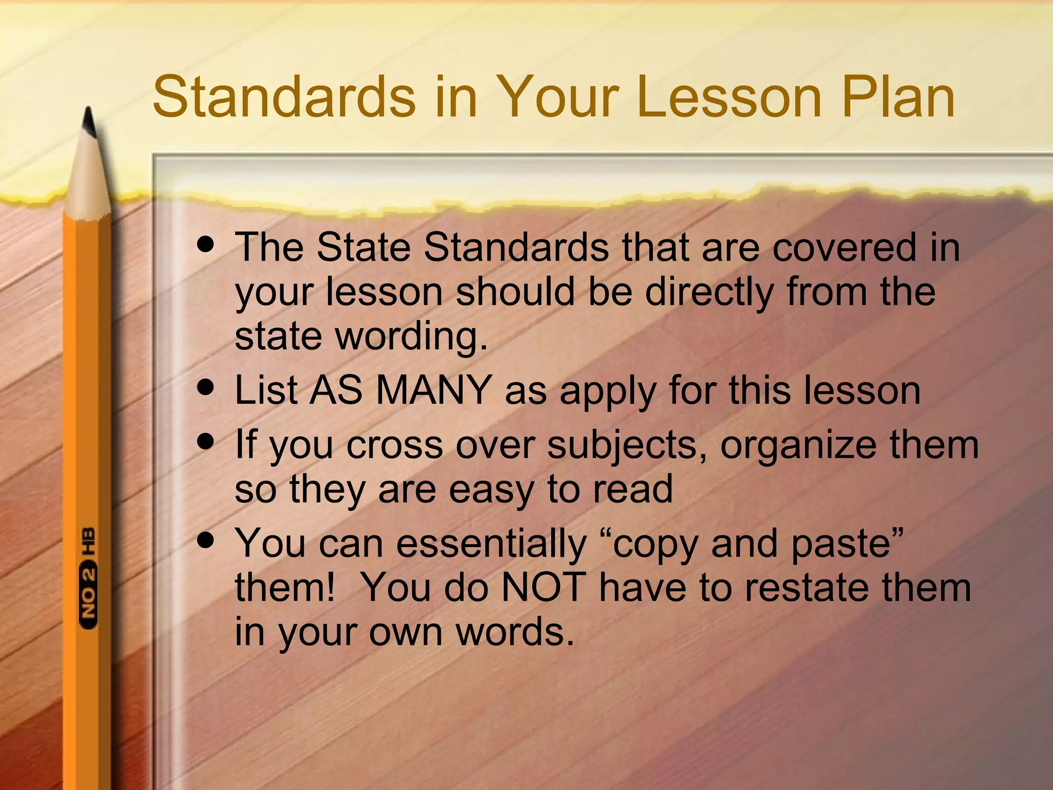 Creating Lesson Plans - The Basics | PPT