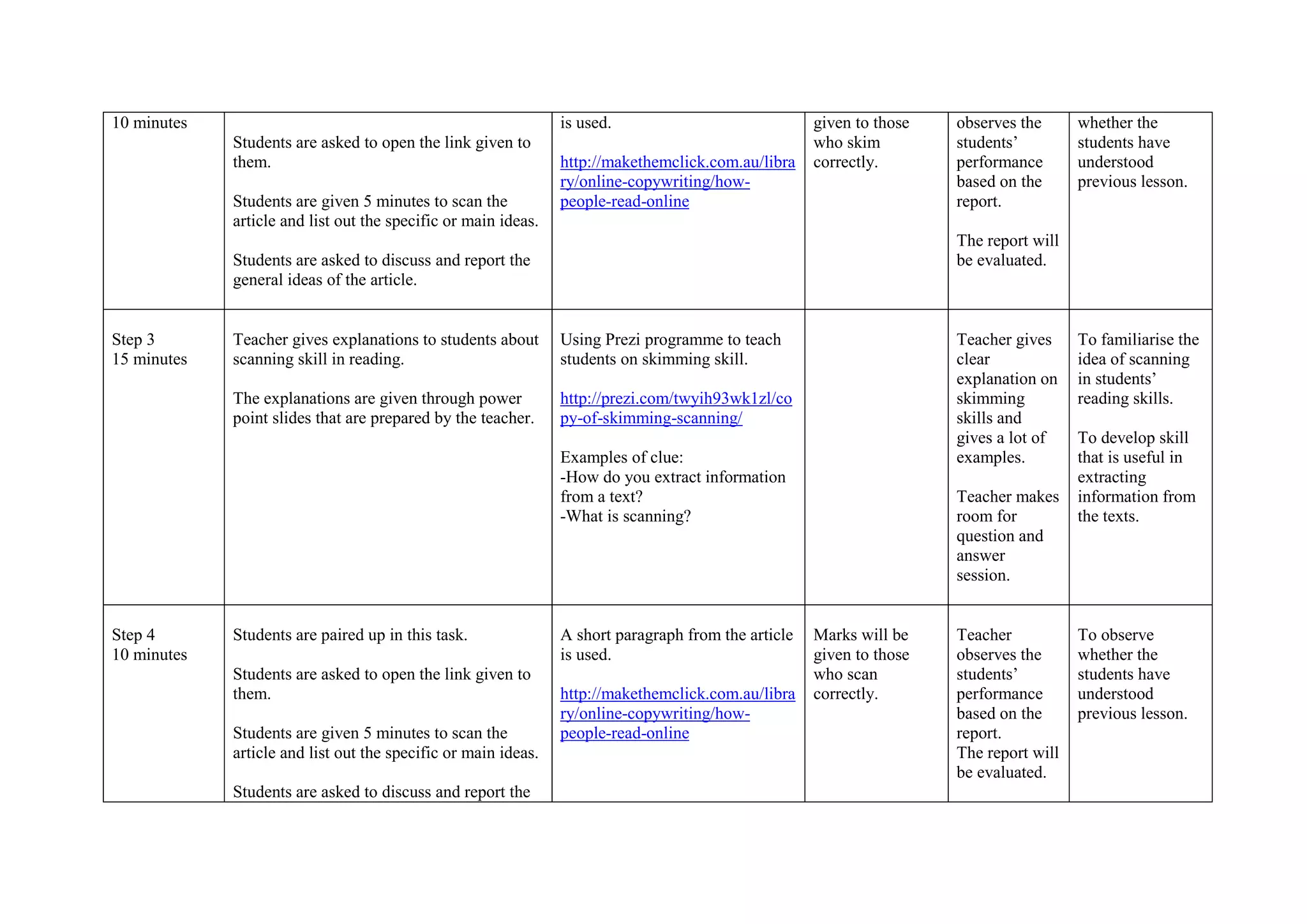 Lesson plan | DOCX