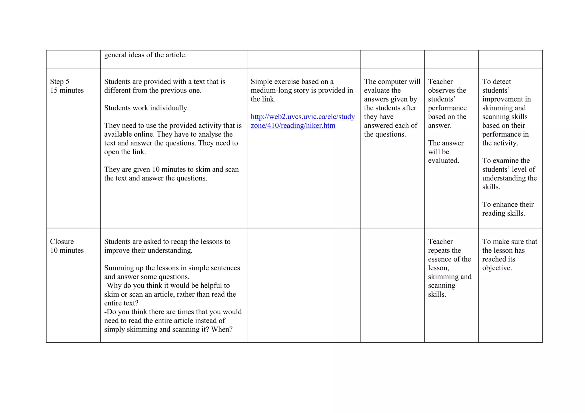 Lesson plan | DOCX