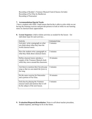 Lesson plan | PDF