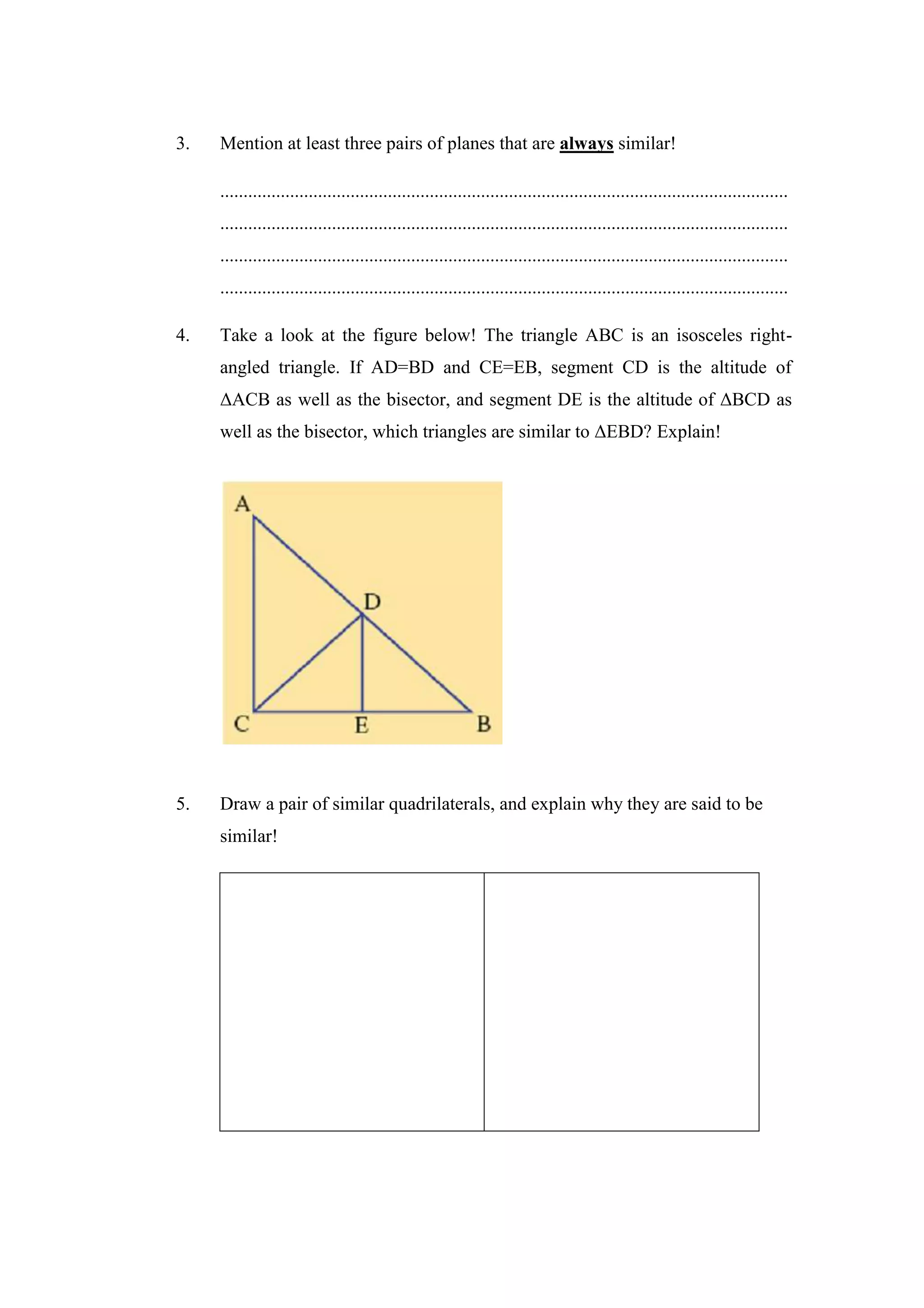 Lesson plan Congruence and Similarity | DOCX