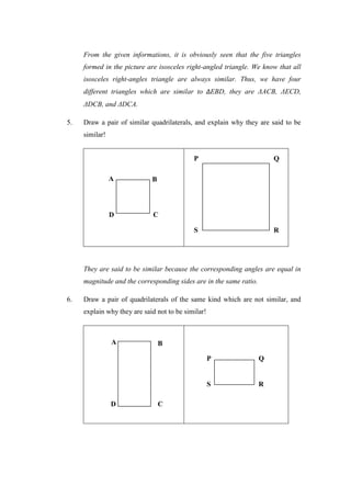 Lesson plan Congruence and Similarity | DOCX