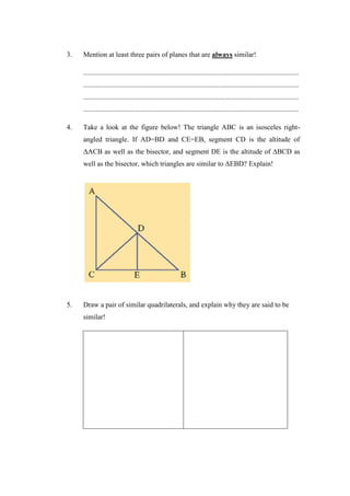 Lesson plan Congruence and Similarity | DOCX