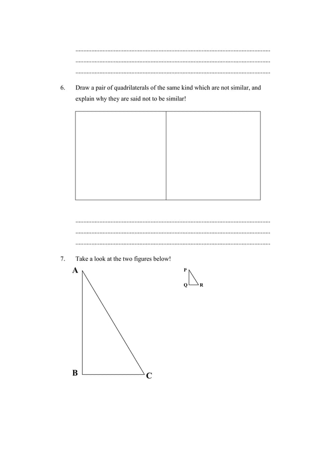 Lesson plan Congruence and Similarity | DOCX | Educational Assessment ...