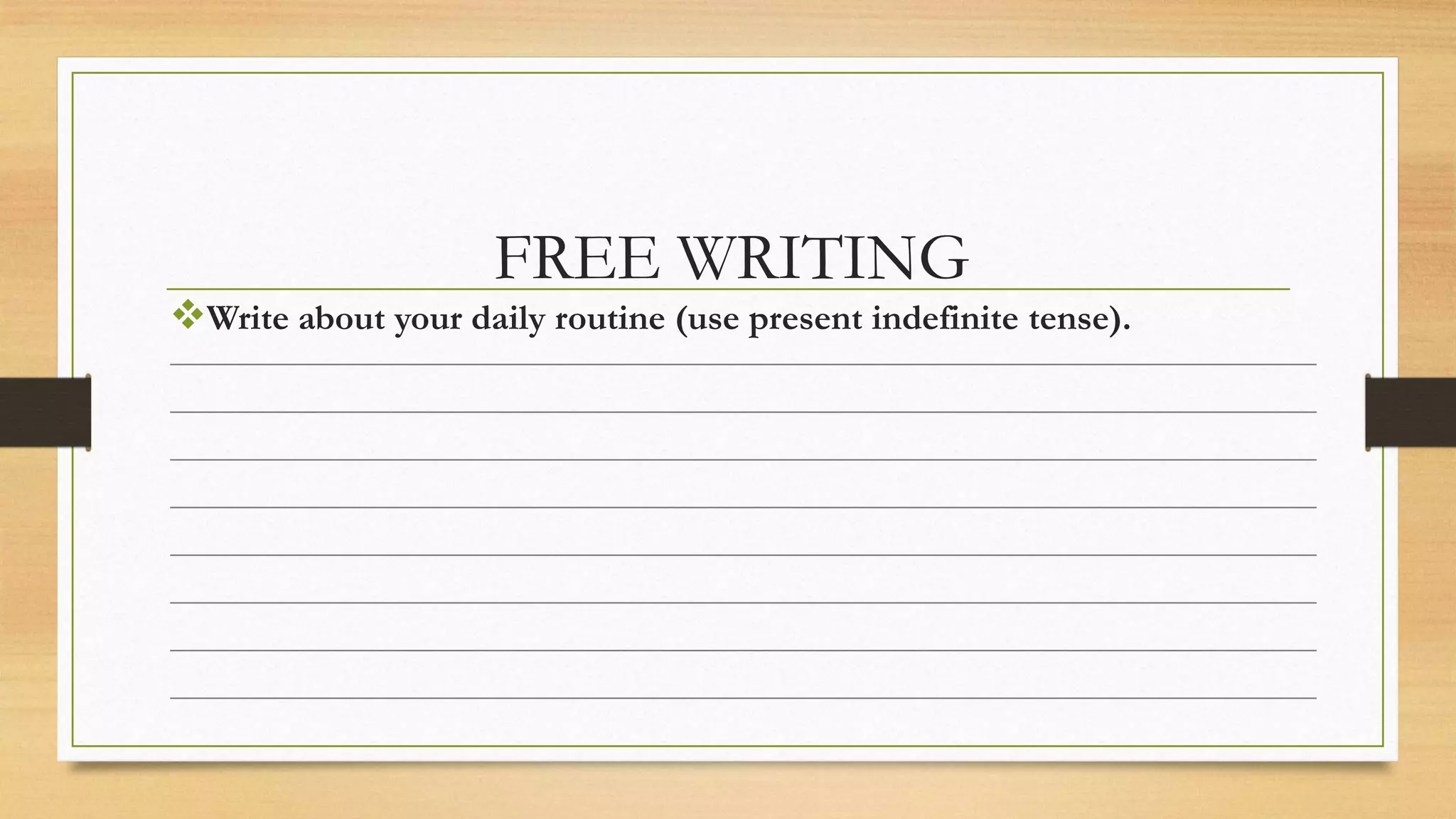 Lesson plan present simple tense | PPTX