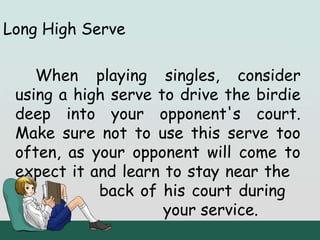 Badminton Serve | PPT