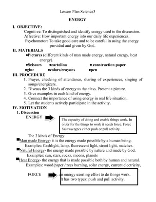 Lesson plan | DOCX | Physics | Science
