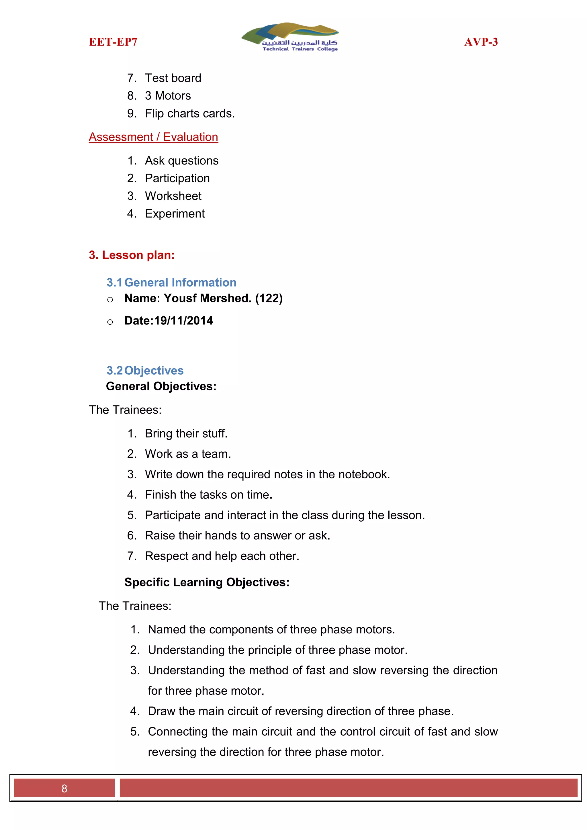 Lesson plan | PDF | Educational Assessment | Education