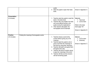 KSSR year 4 lesson plan reading unit 11 | PPT