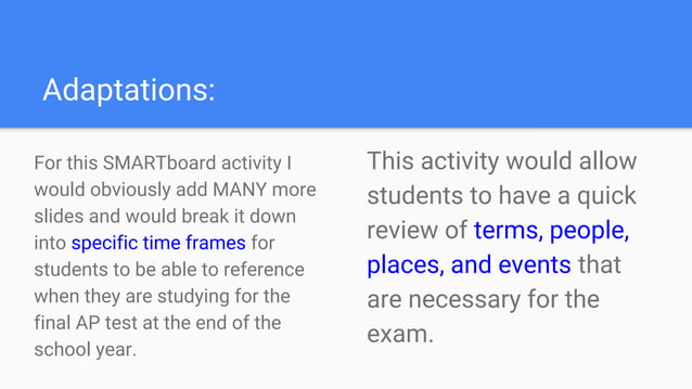 Adaptation on SMARTboard | PDF